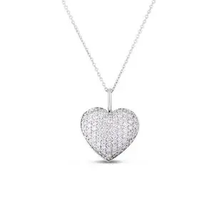 Roberto Coin Diamond Heart Pendant Necklace - Wg