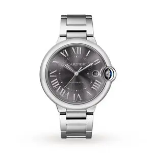 CARTIER Ballon Bleu Gray Dial Watch, 40mm - Stainless Steel