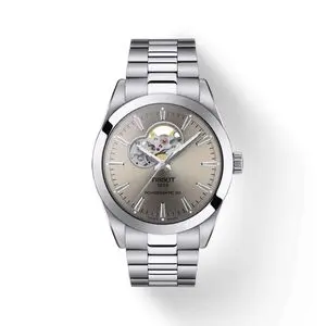TISSOT Gentleman Powermatic Open Heart 40mm Watch - Stainless Steel