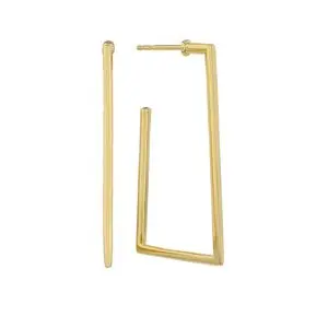 Roberto Coin 18k Yellow Gold Square Hoop Earrings - Yg