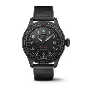 IWC SCHAFFHAUSEN Pilot's Watch Timezoner Top Gun Ceratanium Black Dial, 46mm - Ceramic