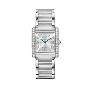 CARTIER Tank Française Silver Dial Watch, 32mm X 27mm - Stainless Steel