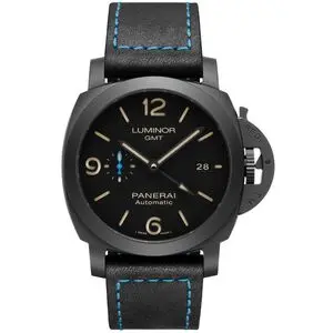 Panerai Luminor Gmt Black Dial Watch - Ceramic
