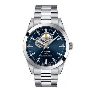 TISSOT Gentleman Open Heart 40mm Watch - Stainless Steel