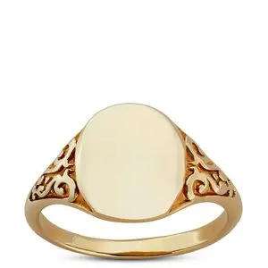 TOSCANO 14k Yellow Gold Signet Ring - Yg