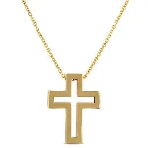 TOSCANO 14k Yellow Gold Cross Pendant - Yg