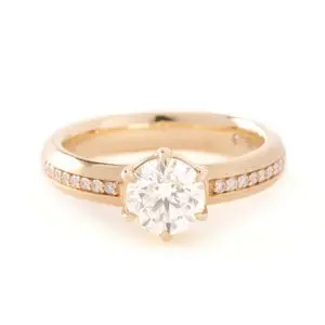 BELLA PONTE Round Diamond Engagement Ring - Yg