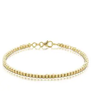 Benbridge Adjustable Diamond Cut Bead Bracelet - Yg