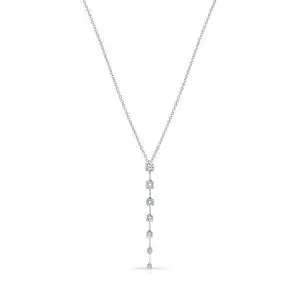 Rahaminov Diamond Bar Pendant Necklace - Wg