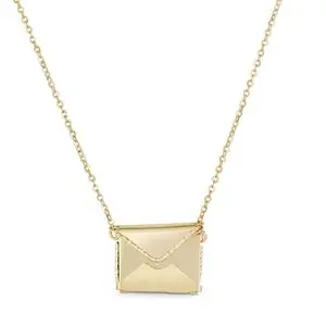 Benbridge Engravable Envelope Pendant Necklace - Yg