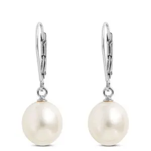 Benbridge Freshwater Cultured Pearl Drop Earrings - White