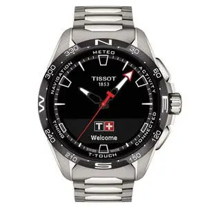 TISSOT T-touch Connect Solar Black Dial 47.5mm Watch - Titanium