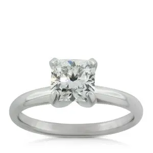 IKUMA 14k White Gold 1 Carat Diamond Solitaire Ring - Wht