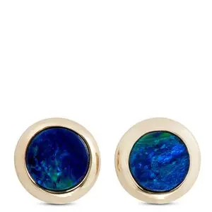 Benbridge Opal Doublet Bezel Set Earrings - Multicolored
