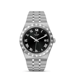 TUDOR Royal Black Dial Watch 38mm - Stainless Steel