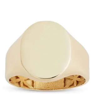 TOSCANO 14k Yellow Gold Signet Ring - Yg