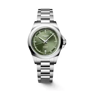 LONGINES Conquest Green Dial Watch, 30mm - Not Applicable
