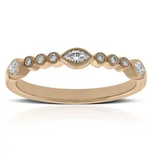 Benbridge 14k Rose Gold Diamond Band - Rg