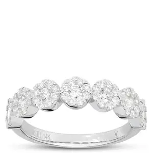 Benbridge Circle Diamond Cluster Ring - Wg
