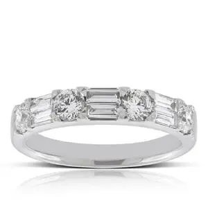 Benbridge 14k White Gold Diamond Wedding Band - Wg