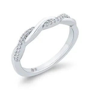 BELLA PONTE Diamond Band In 14k White Gold - Wg