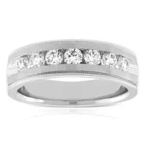 Benbridge Diamond Wedding Band In 14k White Gold - Wg