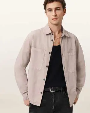 Single Breasted Overshirts For Men