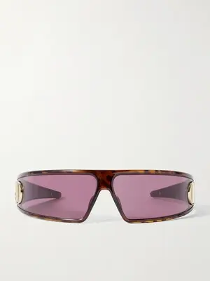 Dior Verydior M1u Wrap-around Sunglasses - Tortoiseshell