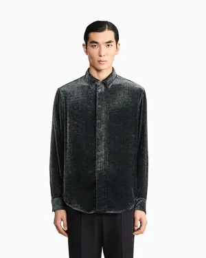 Giorgio Armani Devorè Velvet Shirt