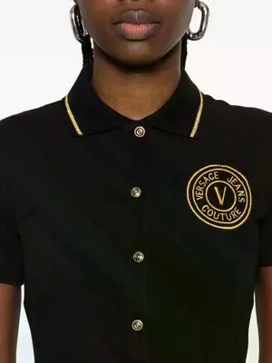 Versace Button Logo Mini Dress