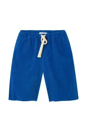 American Vintage Corduroy Drawstring Shorts - Blue