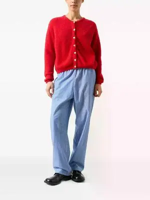 American Vintage Crew-neck Cardigan - Red