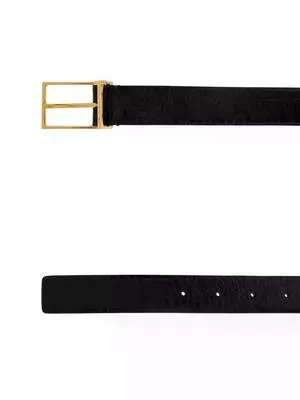 TOM FORD Crocodile-effect Buckled Belt