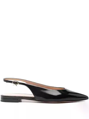 GIANVITO ROSSI Slingback Pointed Flat Pumps
