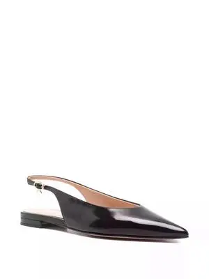 GIANVITO ROSSI Slingback Pointed Flat Pumps