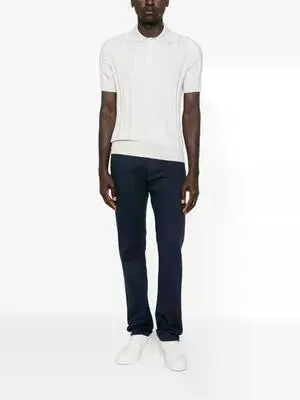 Jacob Cohen Logo-button Straight-leg Jeans - Blue