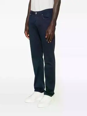 Jacob Cohen Logo-button Straight-leg Jeans - Blue