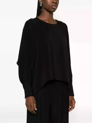 Ermanno Scervino Cuffed Blouse - Black