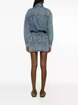 Patrizia Pepe Button Denim Shirt Dress