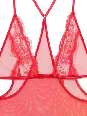 Patrizia Pepe Lace Bodysuit - Red