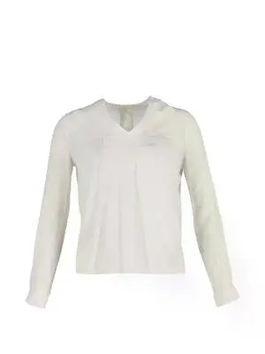 Maje V-neck Silk Blouse