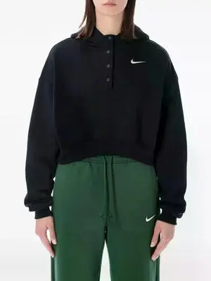 Nike Phoenix Cropped Hoodie - Black