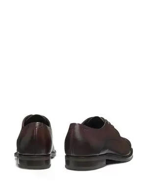 BOSS Grained-leather Derby Shoes