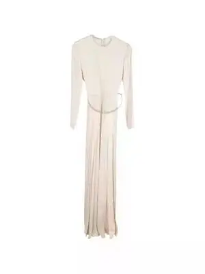 Stella McCartney Belted Long-sleeve Jumpsuit - Neutrals