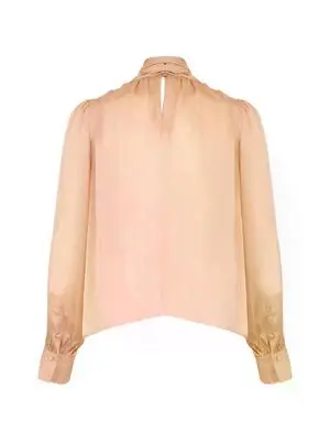 Ulla Johnson Ornament Tie-neck Blouse - Neutrals