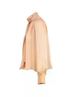 Ulla Johnson Ornament Tie-neck Blouse - Neutrals
