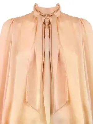 Ulla Johnson Ornament Tie-neck Blouse - Neutrals