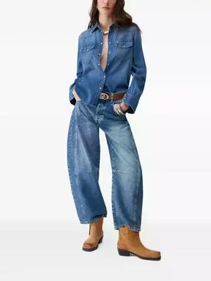 Liu Jo Wide Leg Jeans With Stud Embellishment