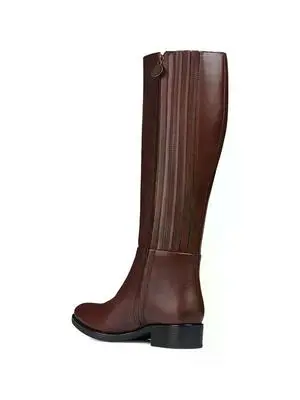Geox Felicity Panelling Knee Boots - Brown
