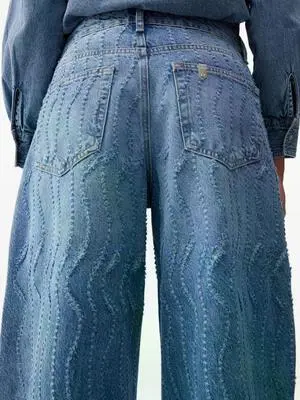 Liu Jo Laser-etched Flared Jeans